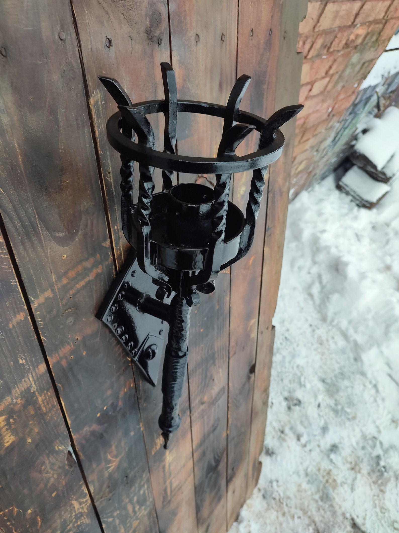 Iron Torch. Medieval Lighting. Lock. Viking Pit Light. Street Lighting ...