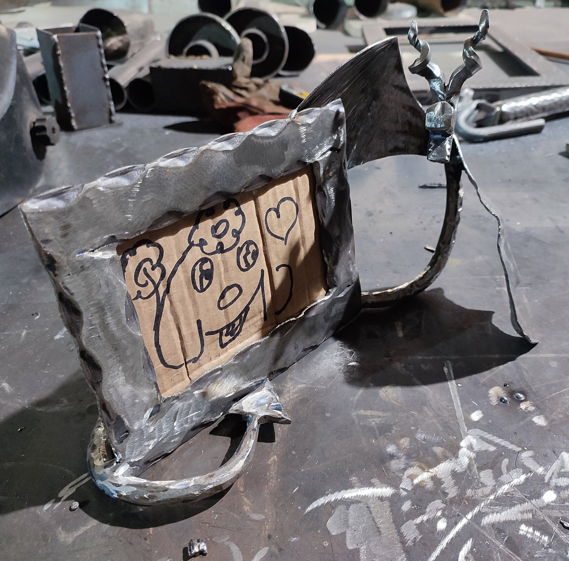 Photo Frame Dragon. Dragon Giving Photo. Anniversary Gift. - Etsy