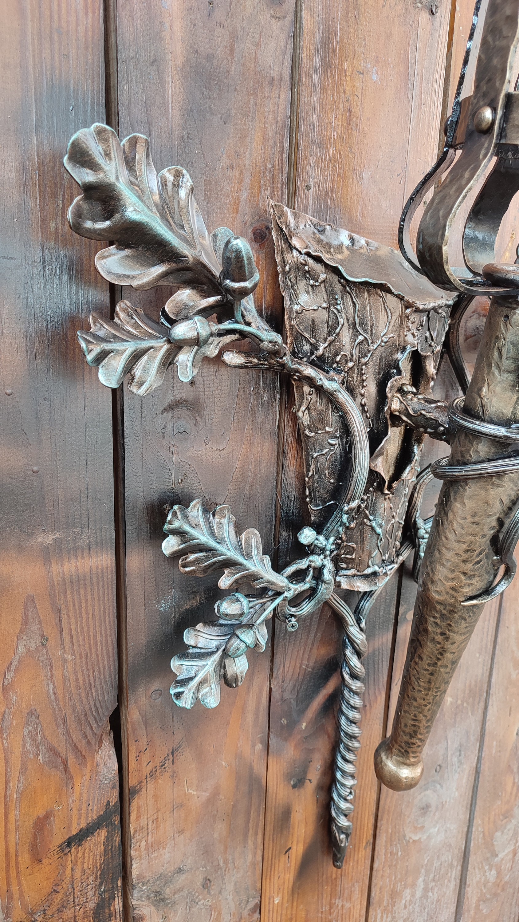 Medieval Torch Fantasy Wall Sconce Rustic Wall Lamp Wrought Iron Wall ...