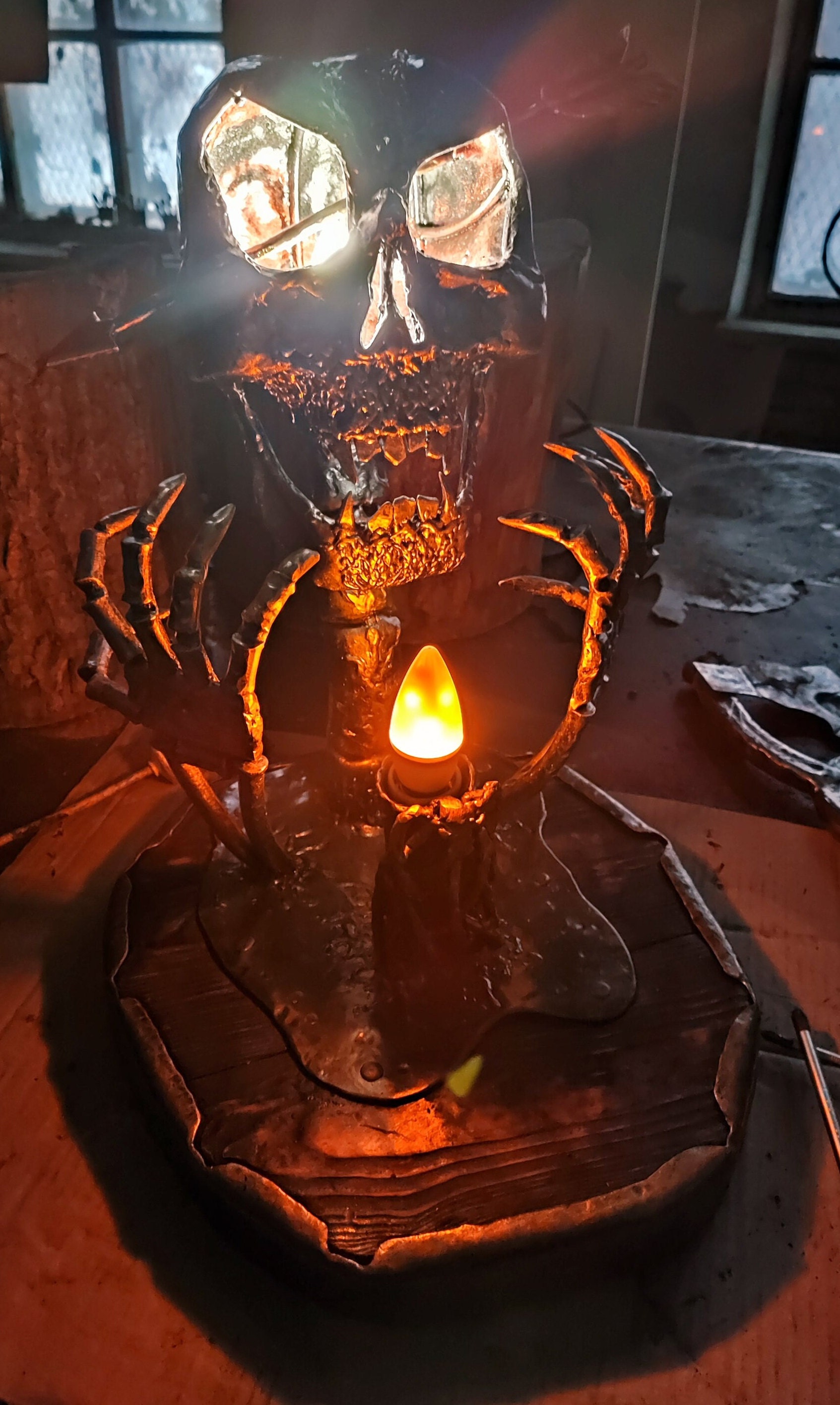 Lamp. Sconce. Scull. Candle. Home Decor. Timmatic Party. Halloween ...