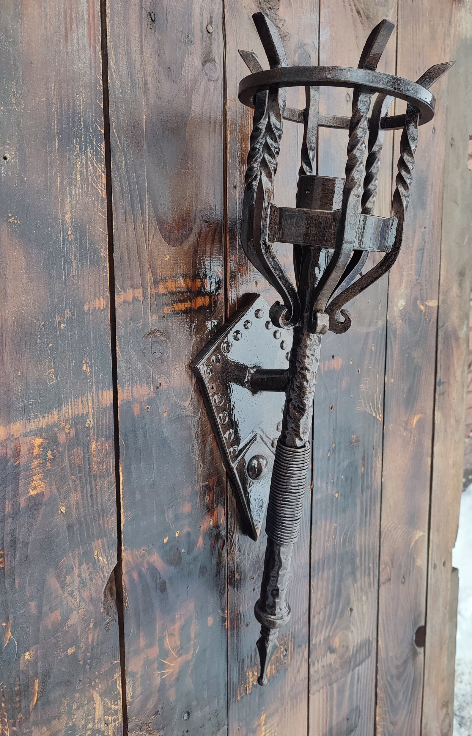 Iron Torch. Medieval Lighting. Lock. Viking Pit Light. Street Lighting ...