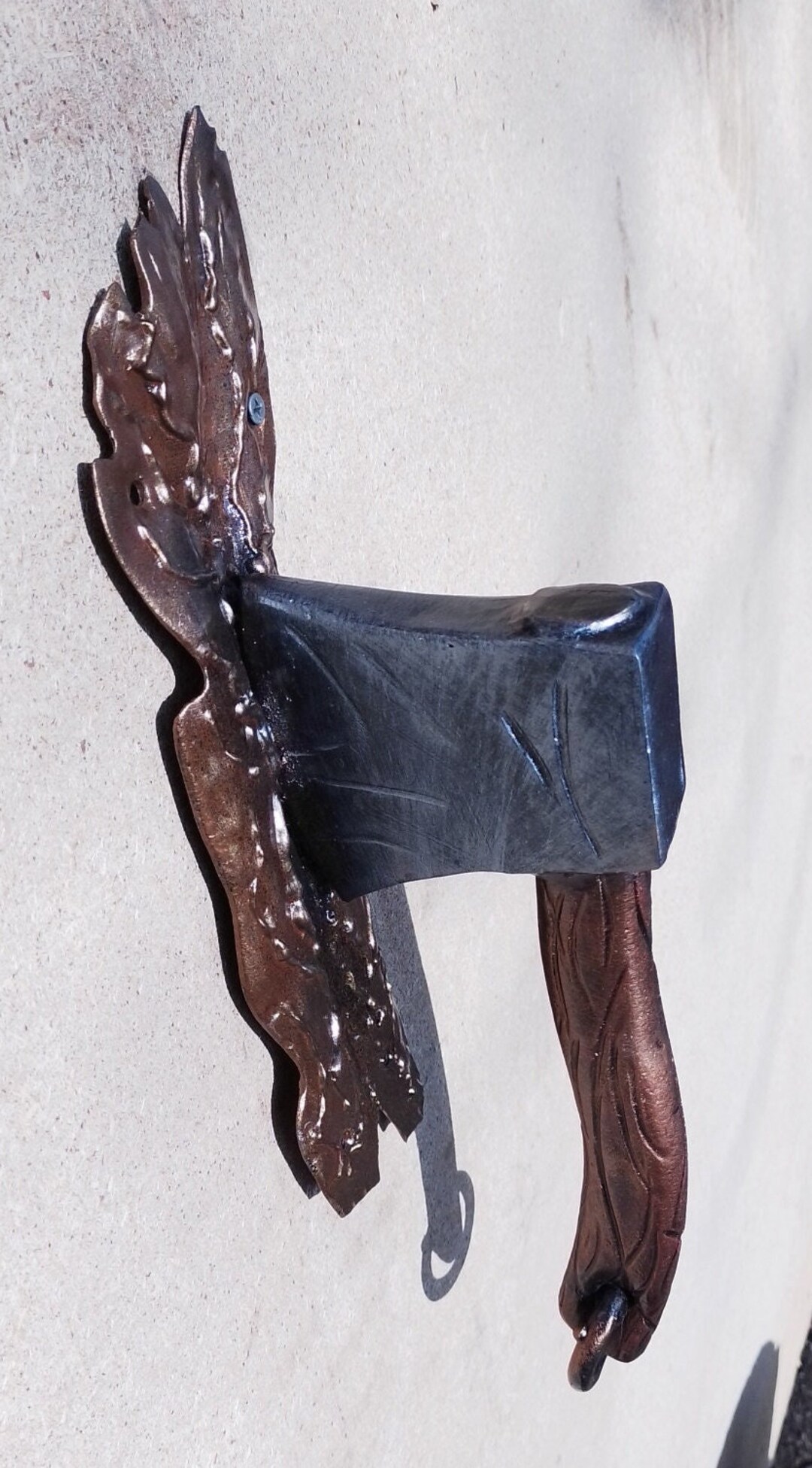 Forged Axe Door Handle - Etsy