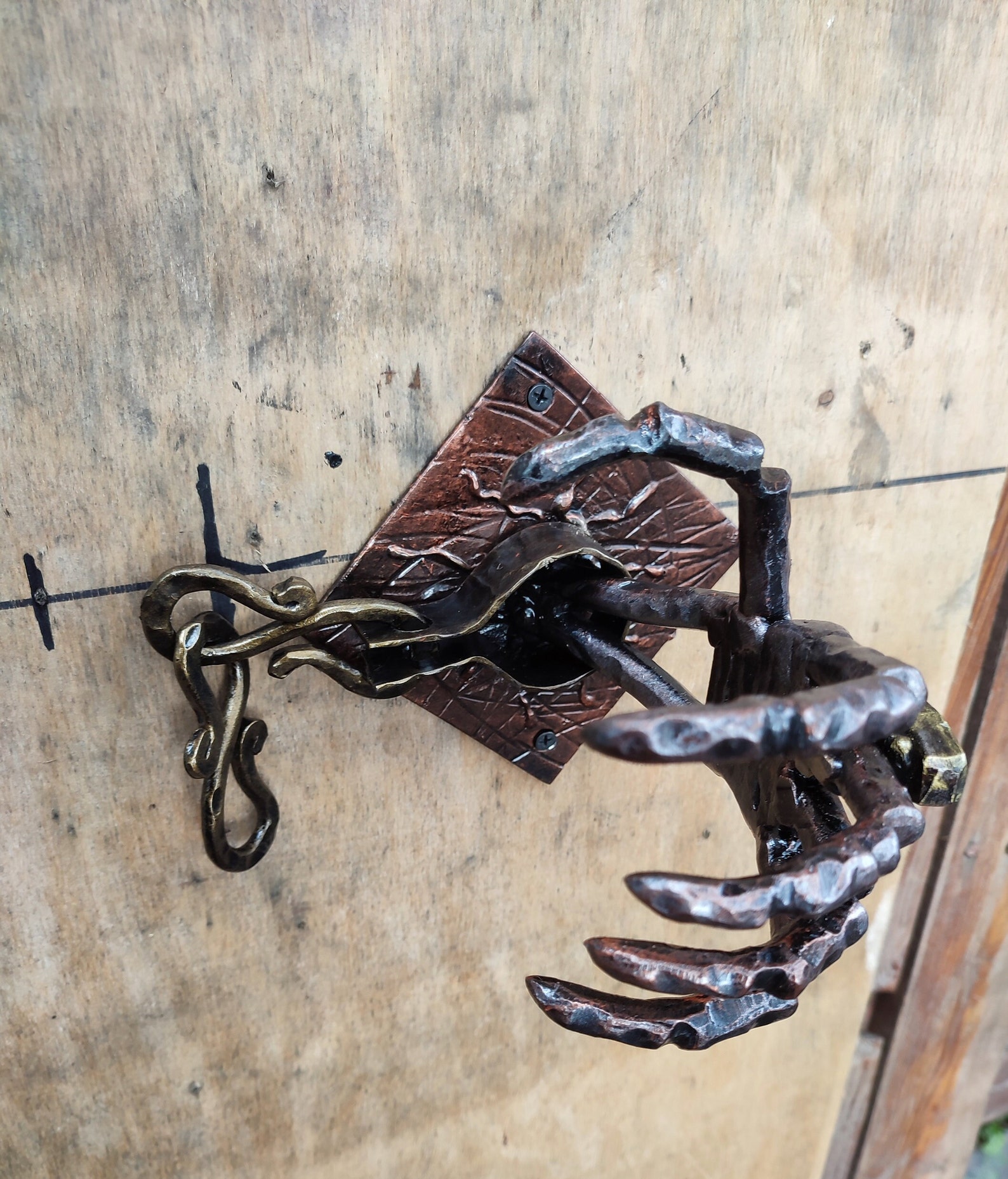 Metal Holder in the Form of a Skeleton of a Human Hand. DIY Gothic Home ...