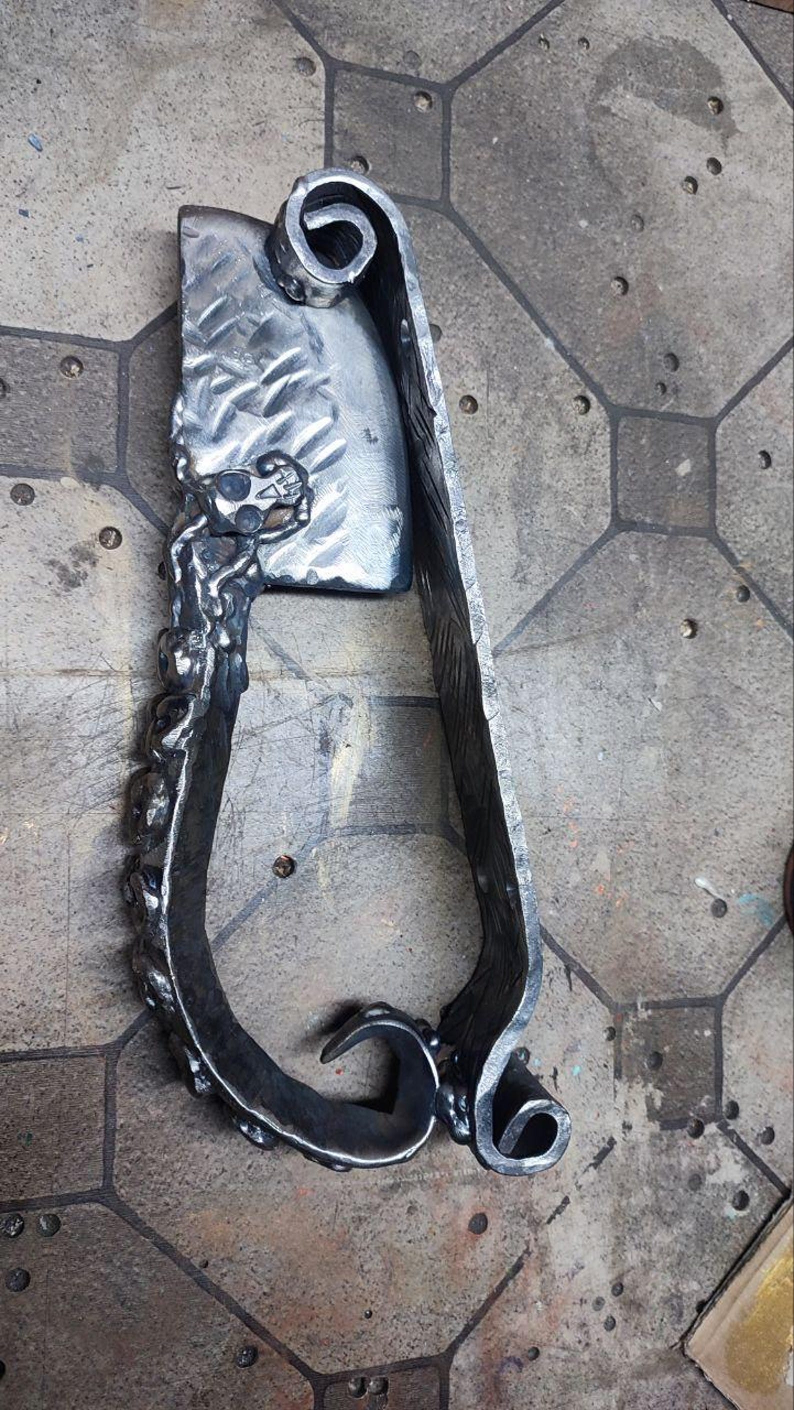 Wrought Iron Tentacle Door Handle | Kraken Octopus Pull | Gothic and ...