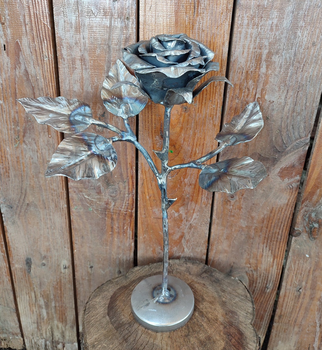 Handmade Flowerssteel Rose . Garden Rose. Rose. Forged Rose. 11th ...