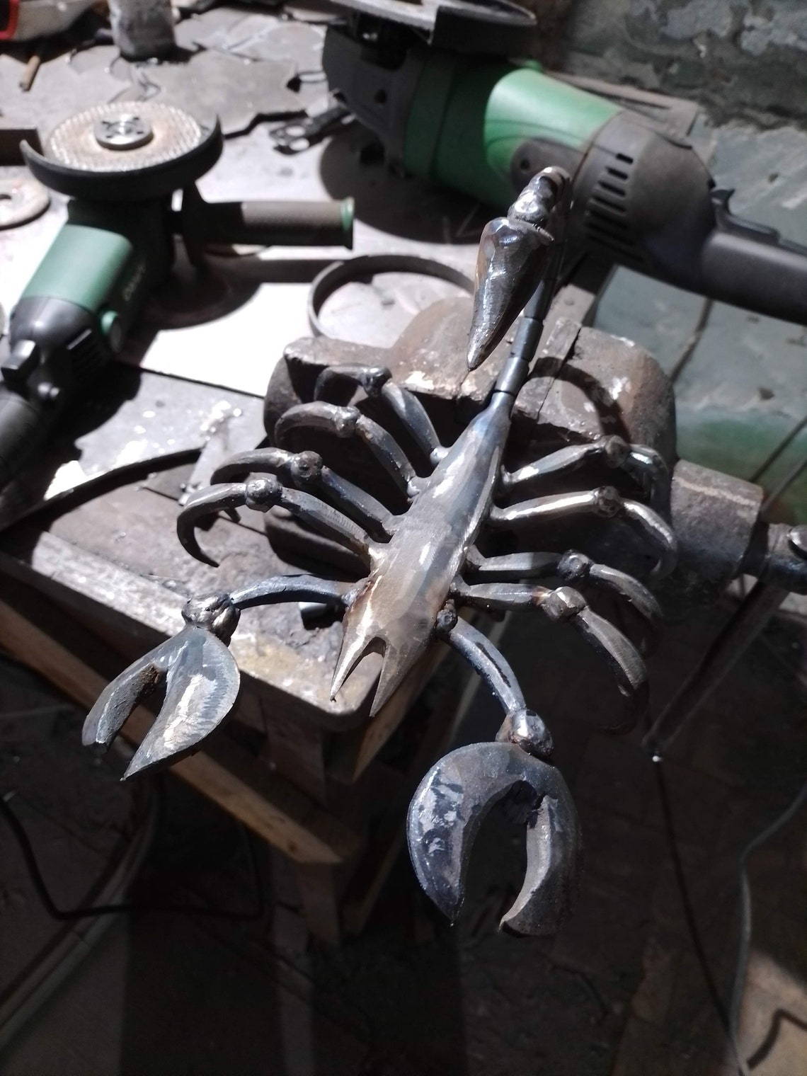 Sculpture of a Scorpion .forged Scorpion Handmadedurable Decorationof ...