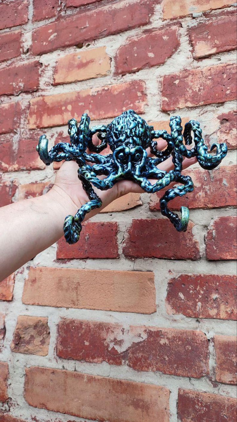 Hand Forged Metal Octopus Sculpture - Nautical Home Decor - Etsy