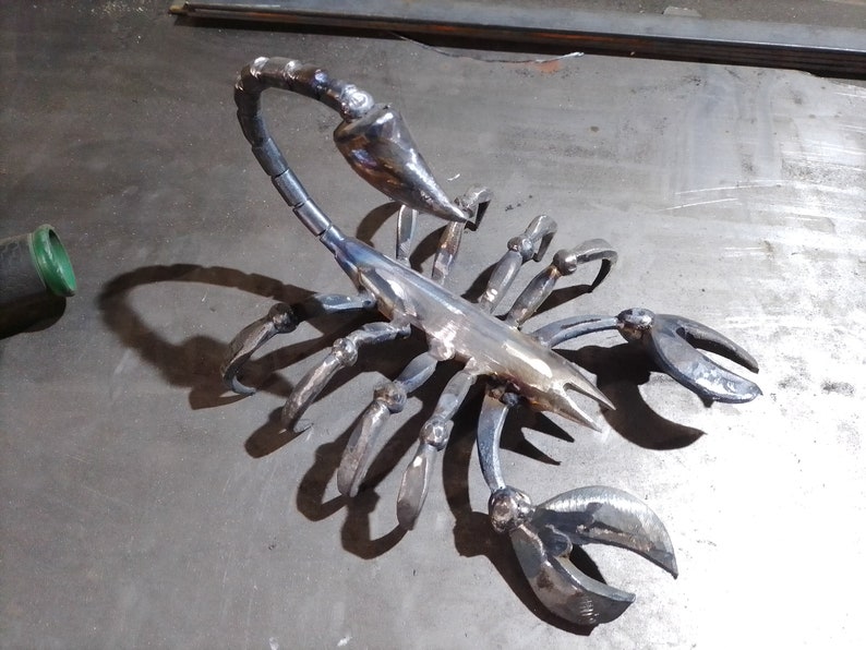 Sculpture of a Scorpion .forged Scorpion Handmadedurable Decorationof ...