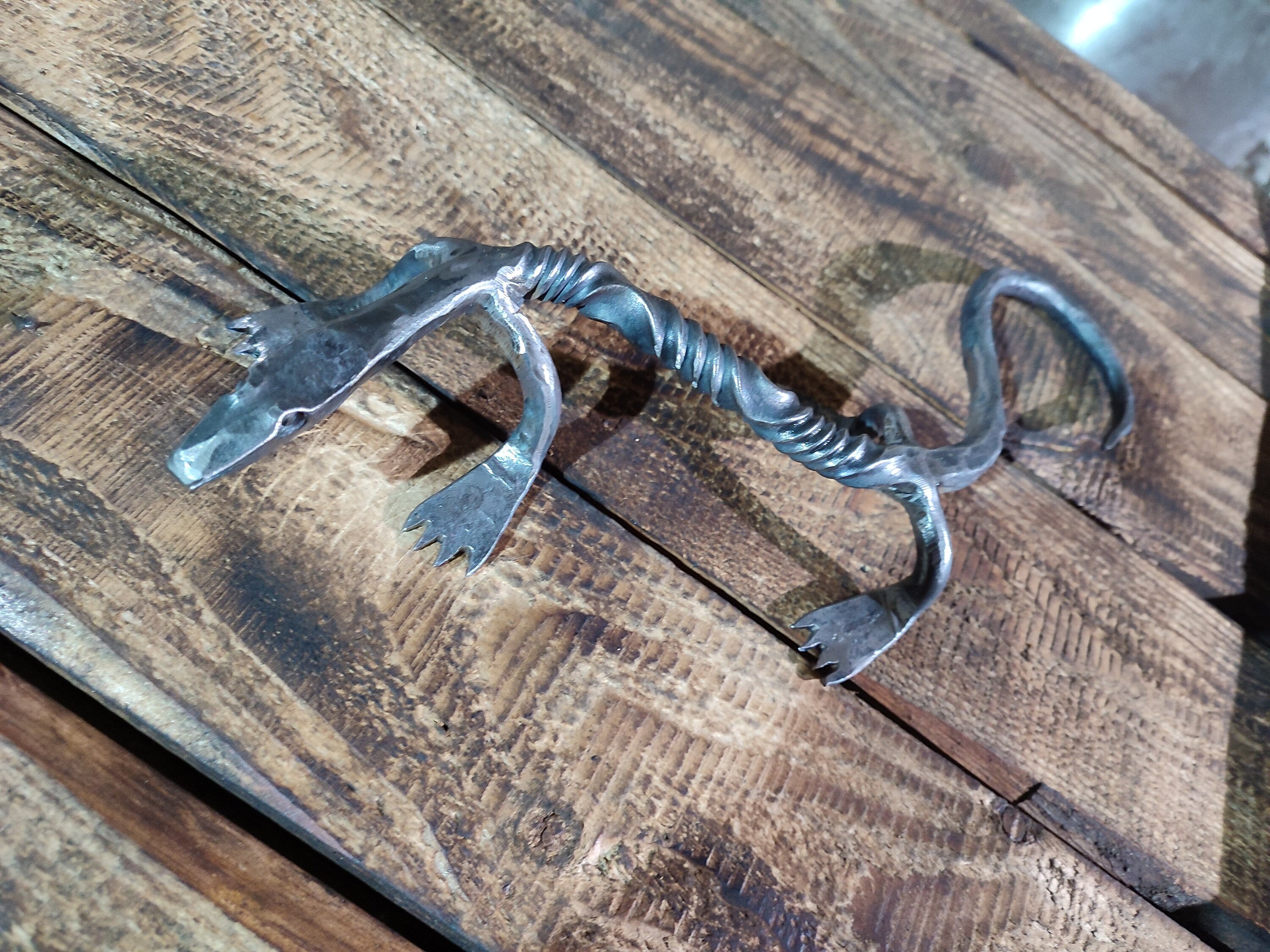 Door Knob. Iron Lizard. Lizard Sculpture. Forged Lizard. Table Decor ...