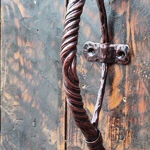 Wroughtiron Door Handle Medieval Style Rustic Decor Archery Blacksmith ...