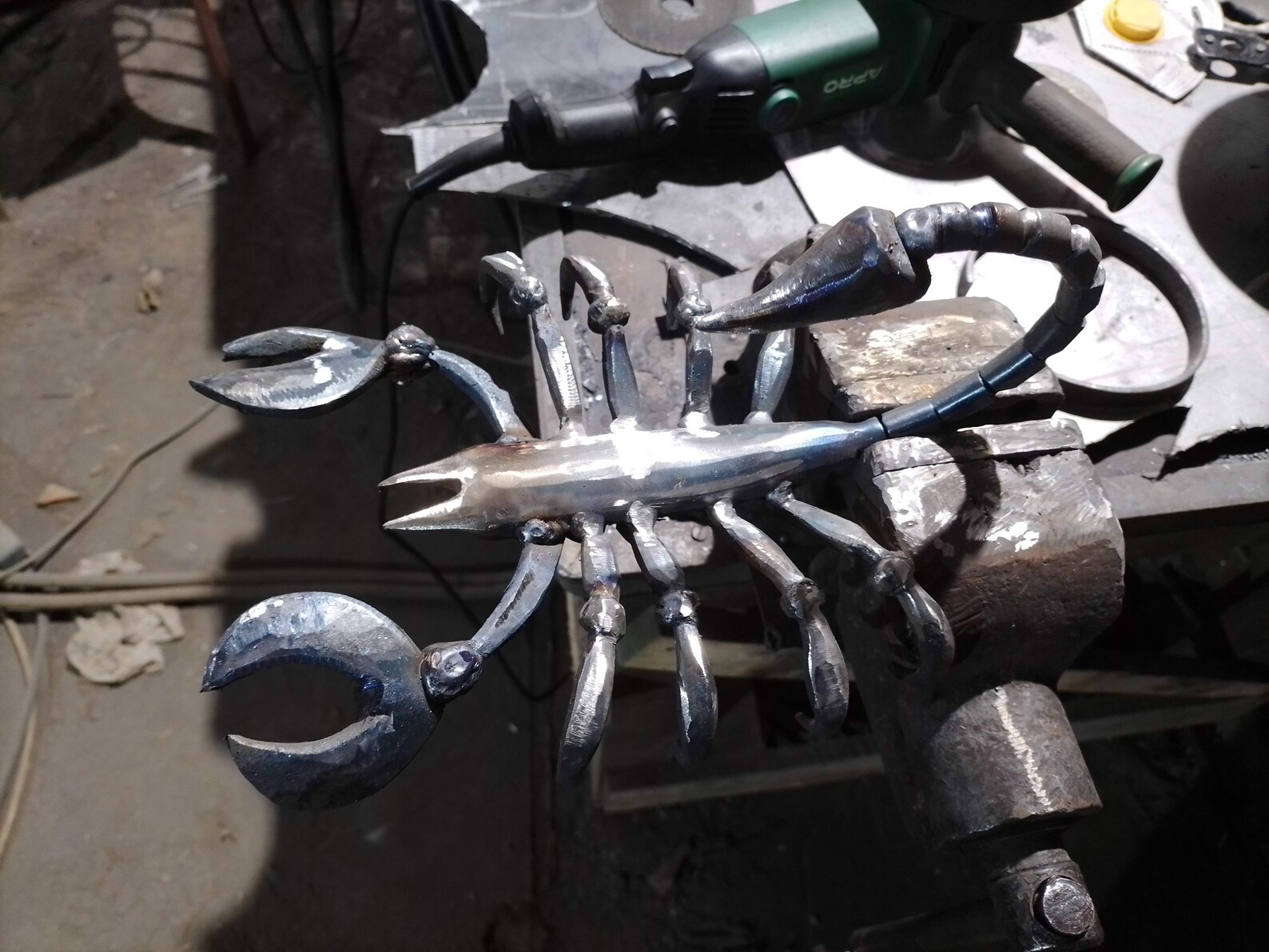 Sculpture of a Scorpion .forged Scorpion Handmadedurable Decorationof ...