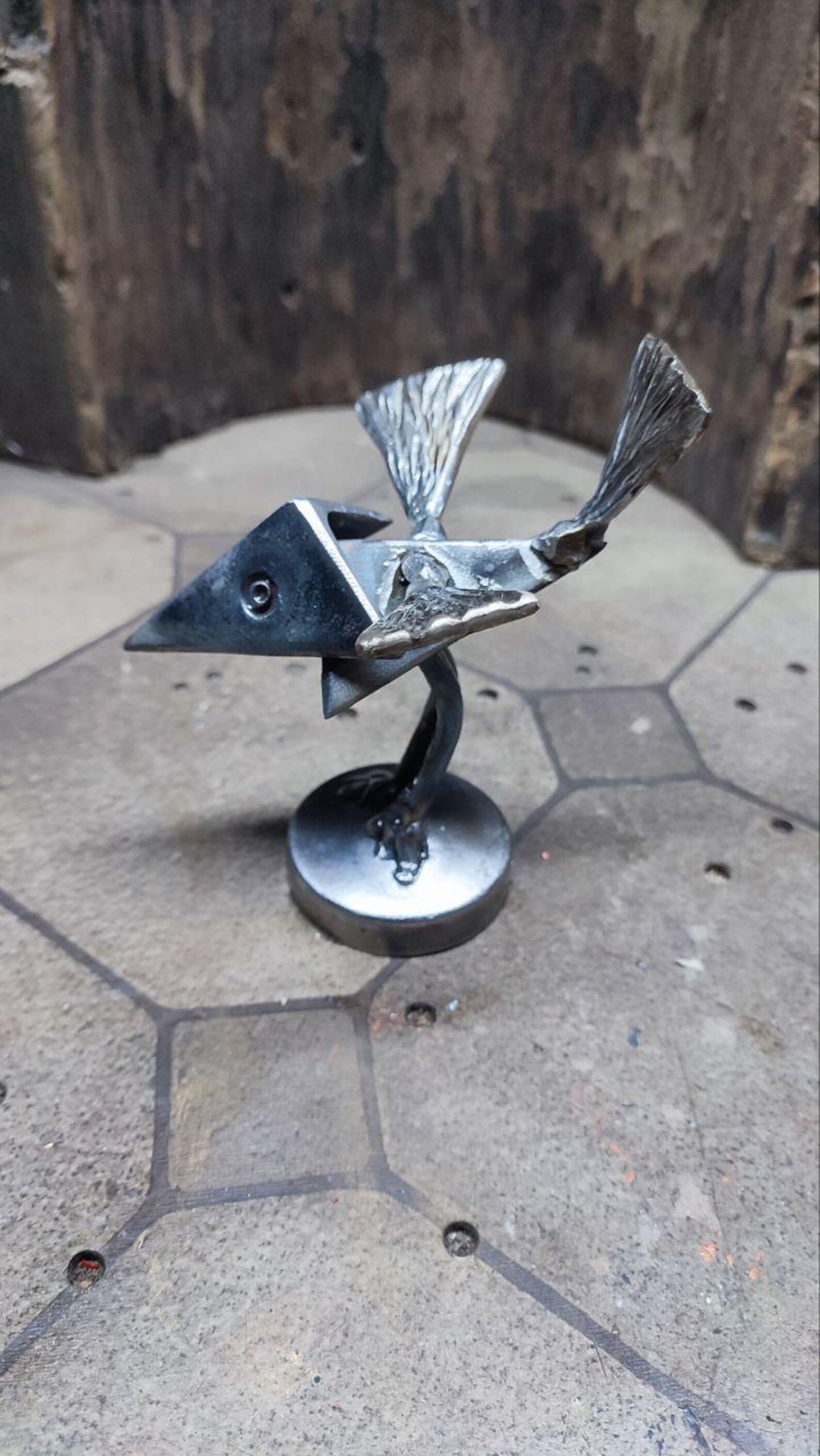 Wrought Iron Crow Metal Crow Wrought Iron Sculpture Metal Figurine Crow ...