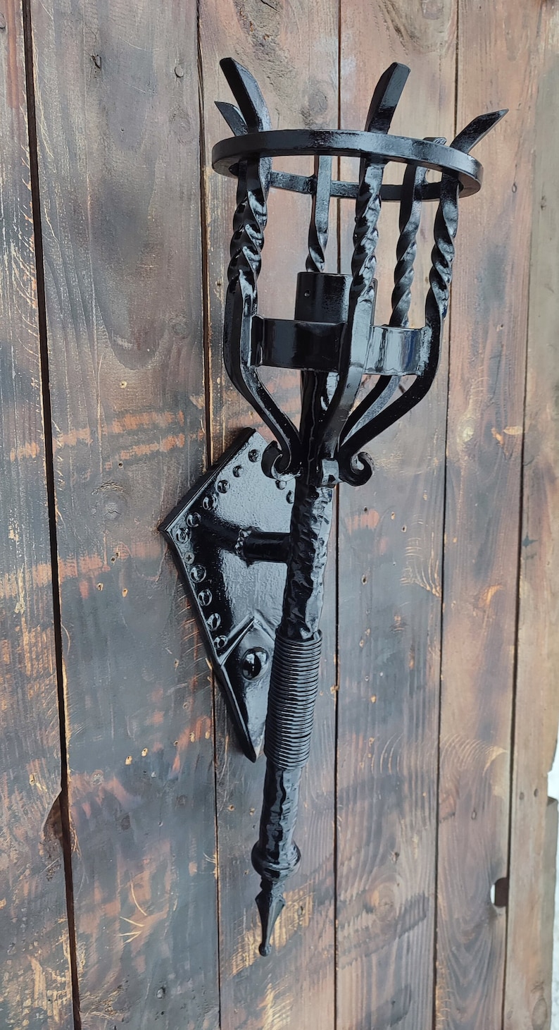 Iron Torch. Medieval Lighting. Lock. Viking Pit Light. Street Lighting ...