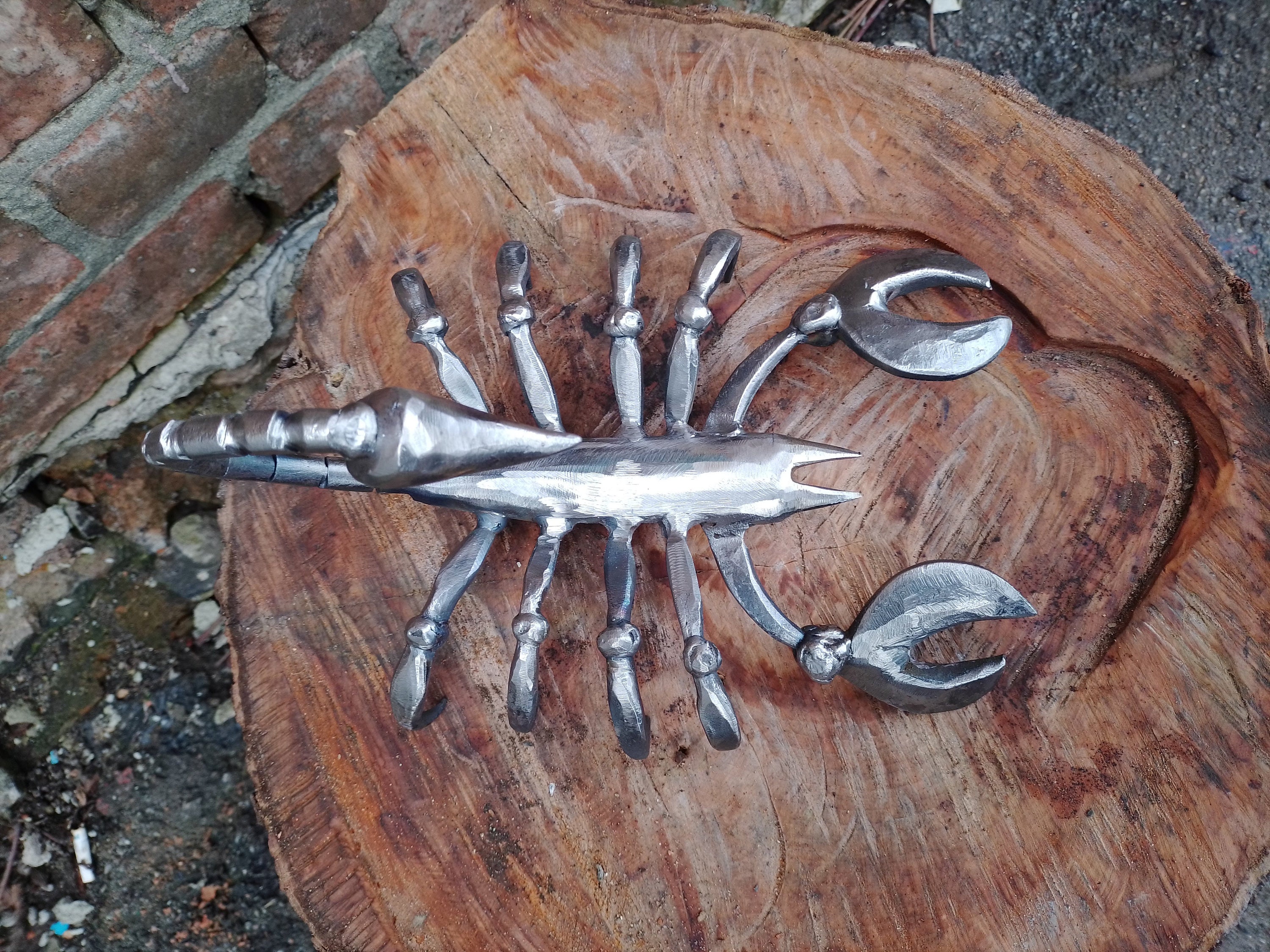 Sculpture of a Scorpion .forged Scorpion Handmadedurable Decorationof ...