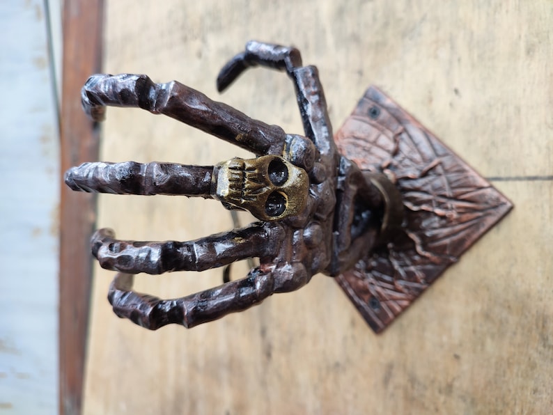 Metal Holder in the Form of a Skeleton of a Human Hand. DIY Gothic Home ...