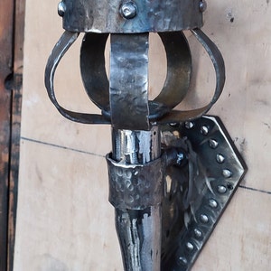 Medieval Lamp. Forged Hand Lamp. Hand Forged Wall Lamp. Wall Lamp ...