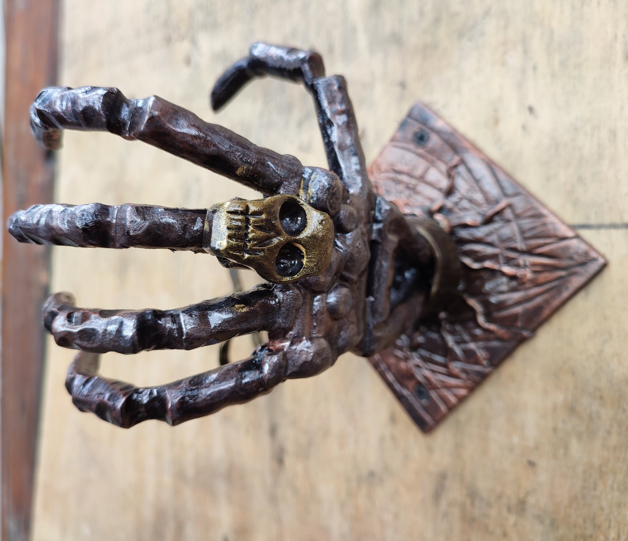 Metal Holder in the Form of a Skeleton of a Human Hand. DIY Gothic Home ...