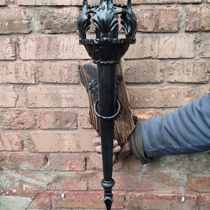 Steel Torch, Decorative Torch, Wall Sconce, Lantern, Wrought Iron Lamp ...