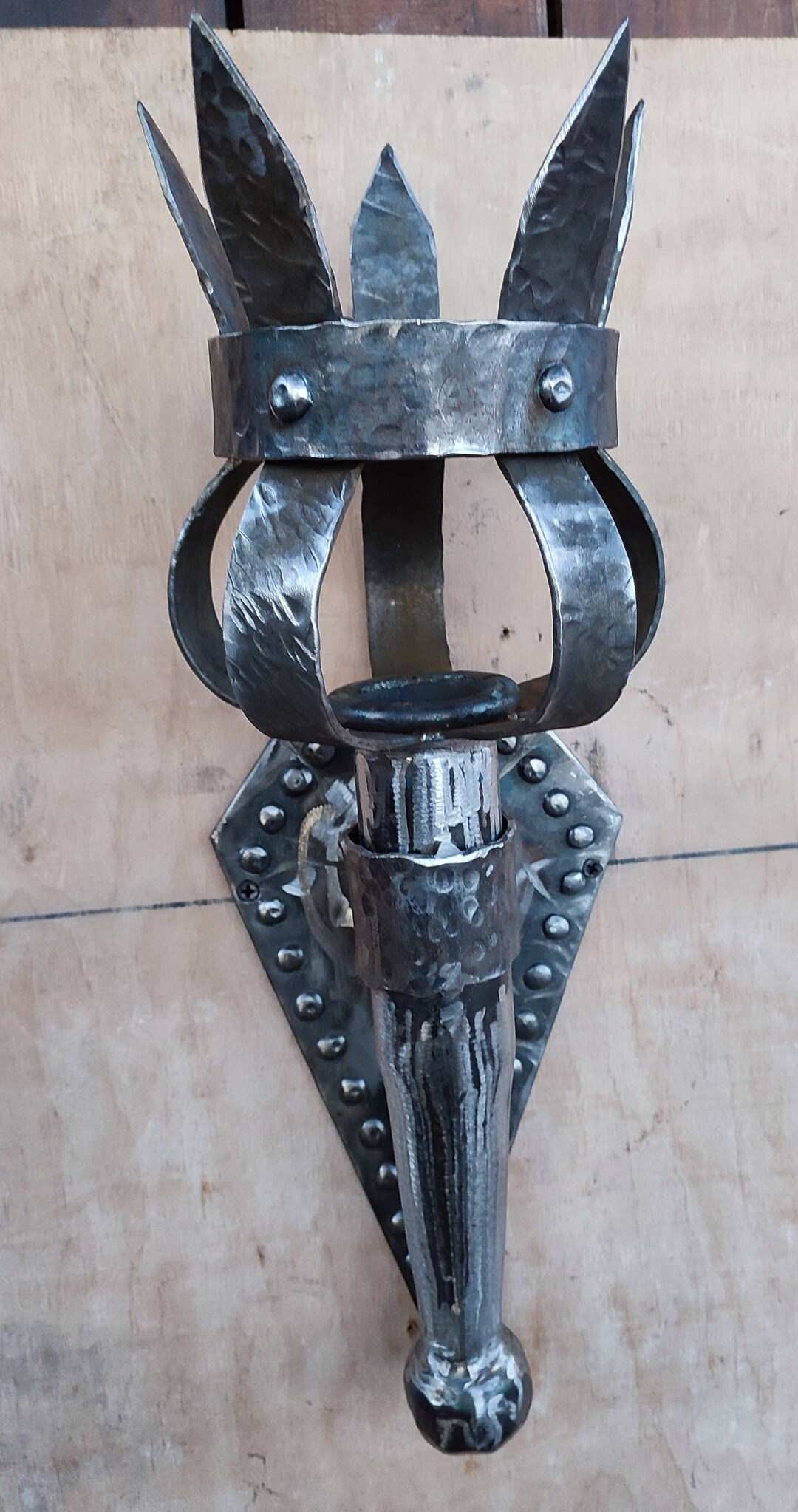 Medieval Lamp. Forged Hand Lamp. Hand Forged Wall Lamp. Wall Lamp ...