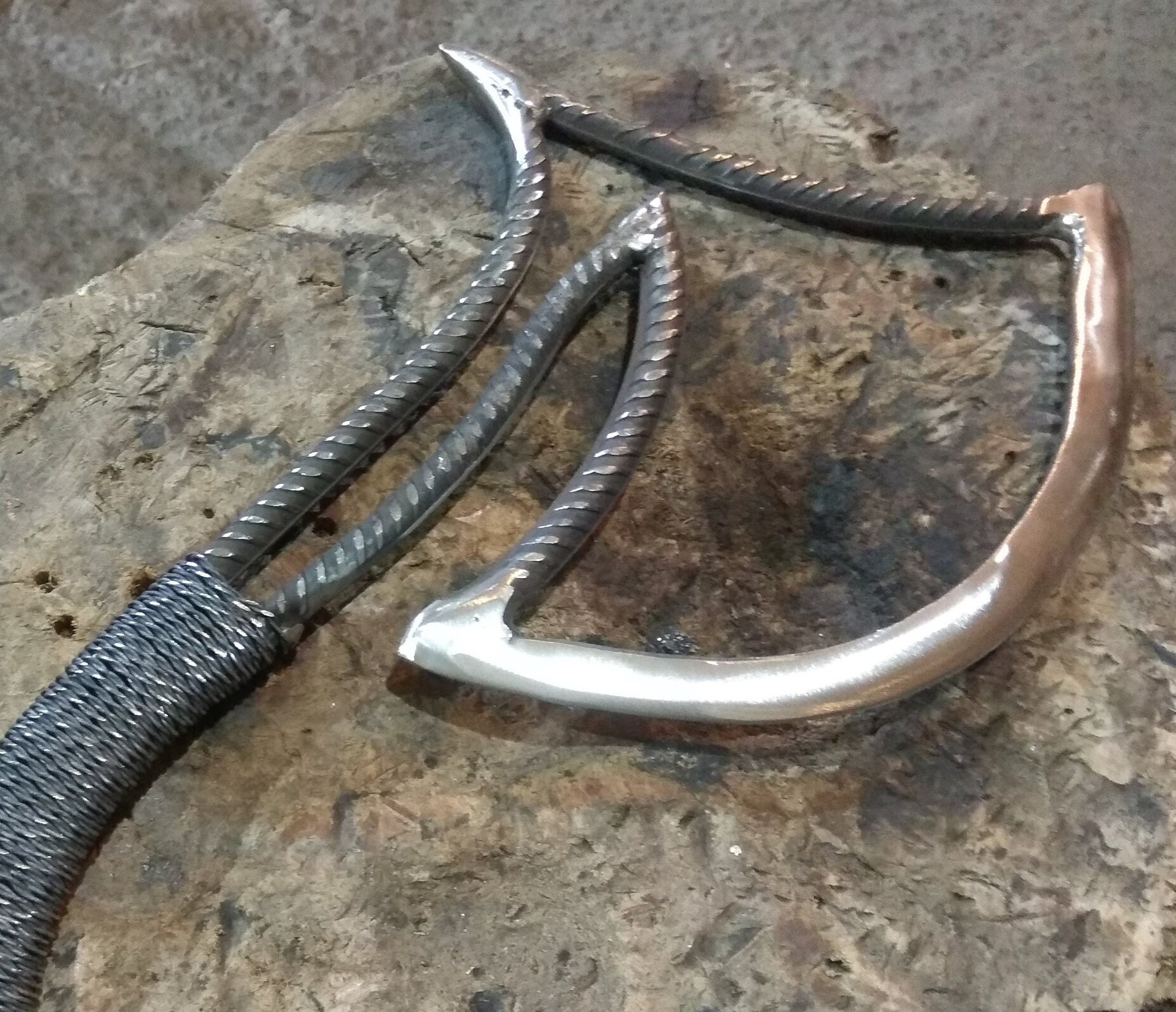 Rebar Axe. Decorative. Metal Axe. Forged. A Gift for Him. Anniversary ...