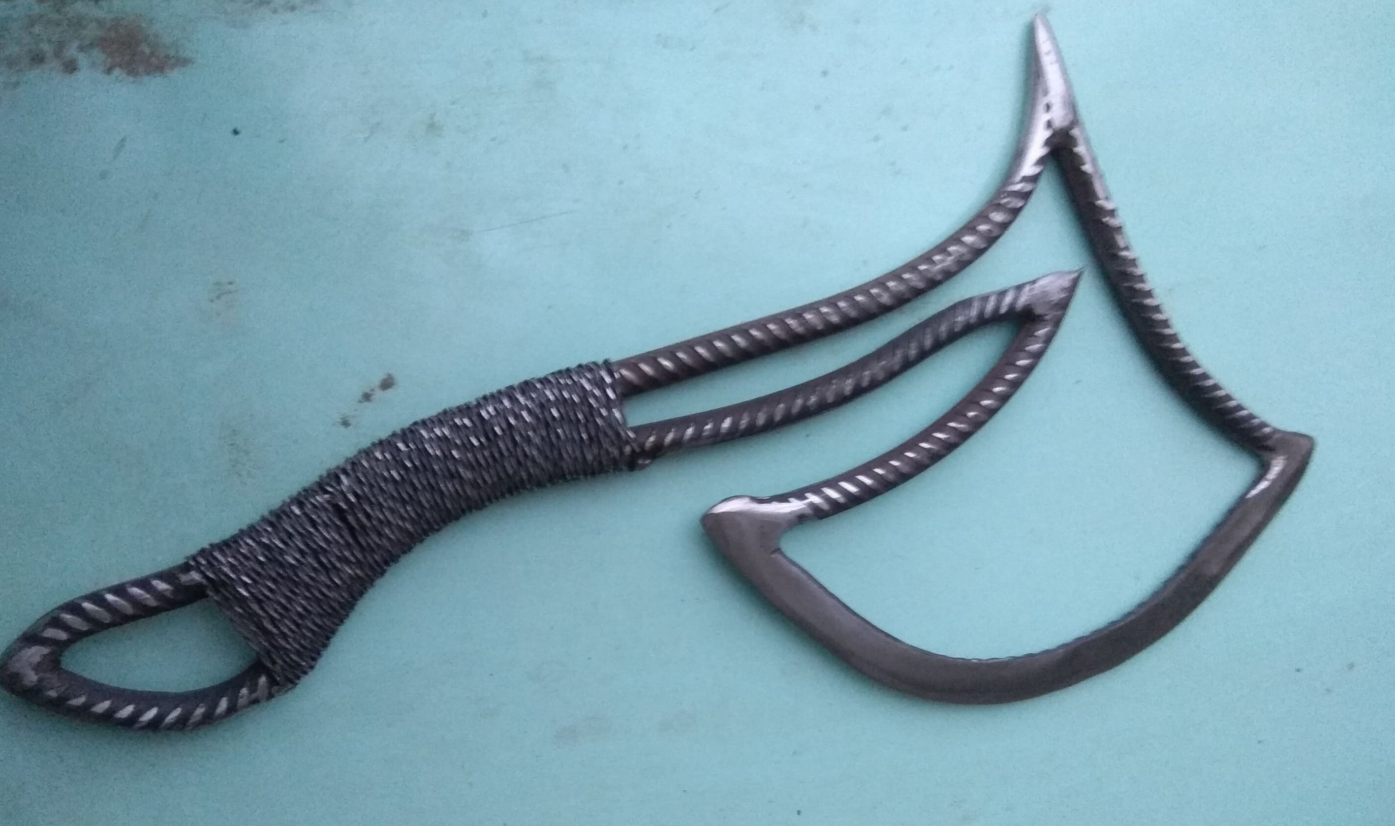 Rebar Axe. Decorative. Metal Axe. Forged. A Gift for Him. Anniversary ...