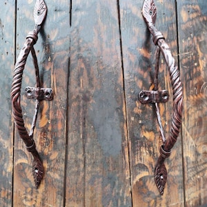 Wroughtiron Door Handle Medieval Style Rustic Decor Archery Blacksmith ...