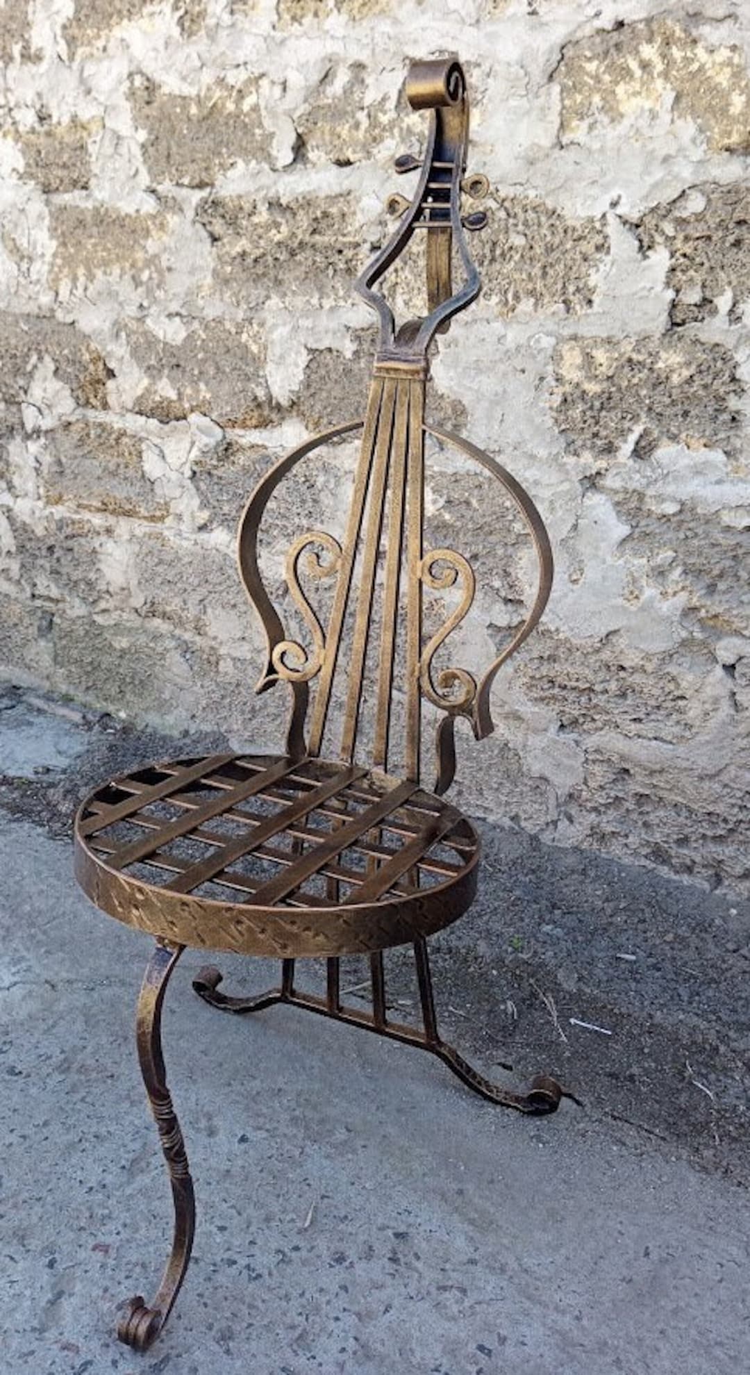 Forged Chair. Guitar Chair. the Chair is a Gift for a Guitarist ...