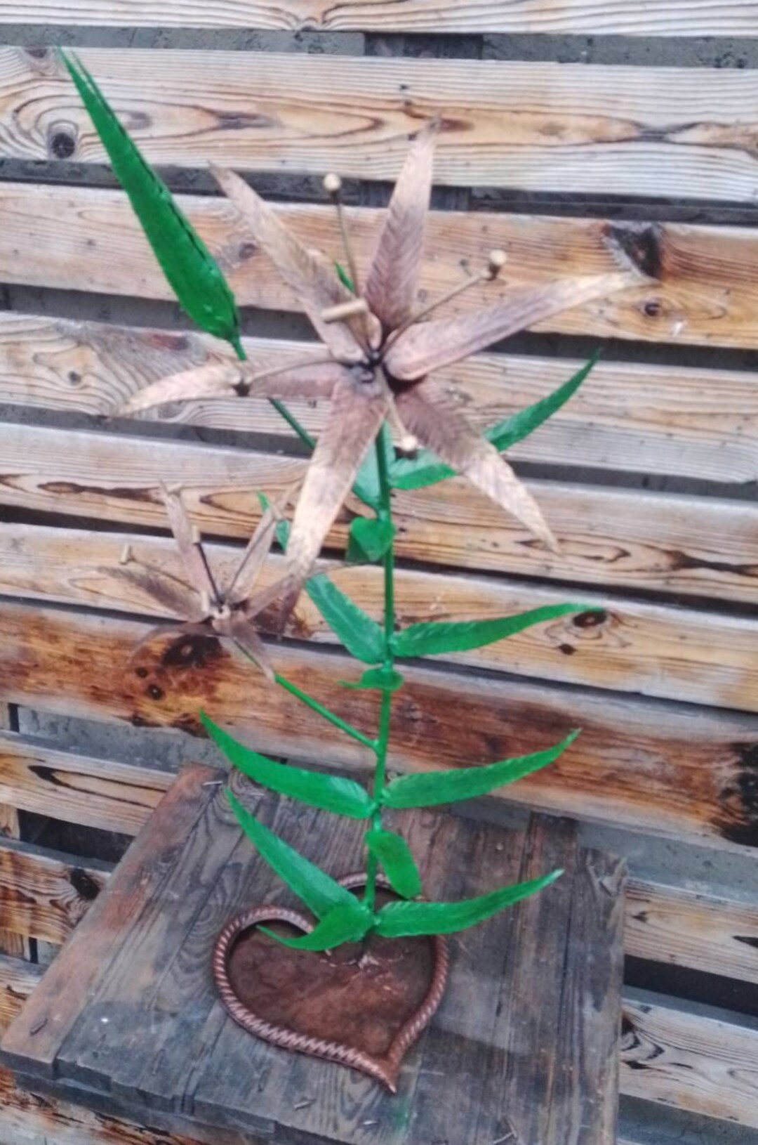 Forged Lily. Flower . Sculpture of a Flower. Lily. A Gift for Her ...