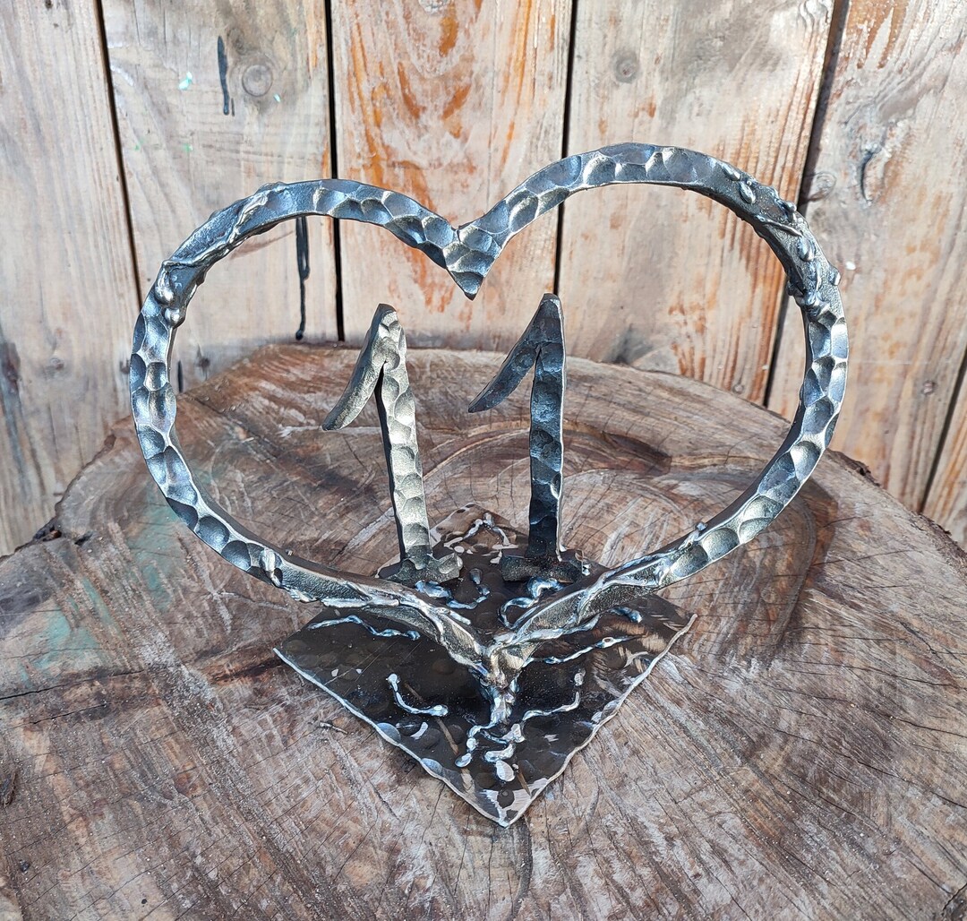 11th Wedding Anniversary Gift, Iron Anniversary, 11th Anniversary Gifts ...