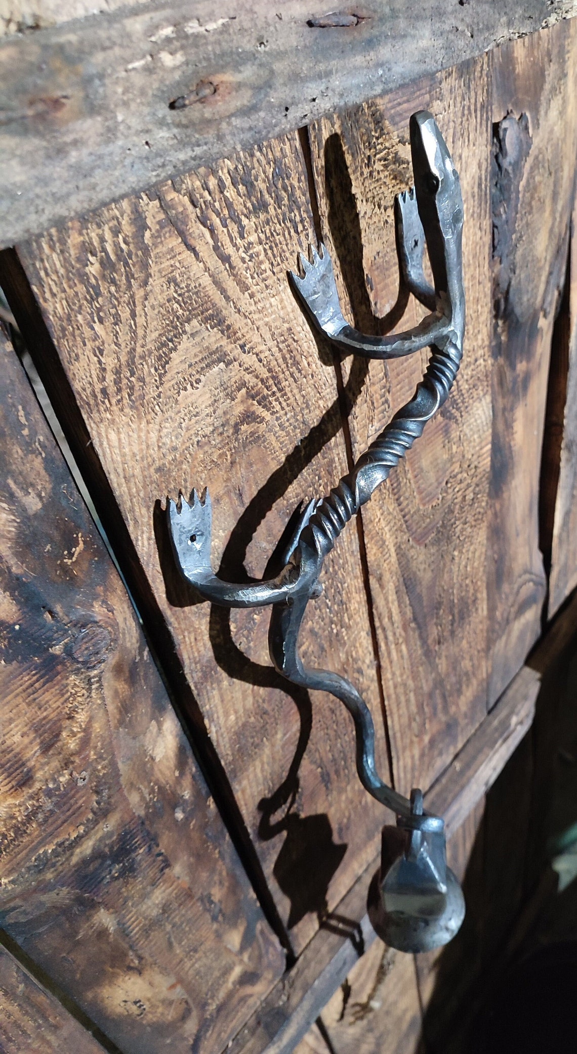 Lizard Doorbell. Iron Lizard. Sculpture. Steel Lizard. Anniversary Gift ...