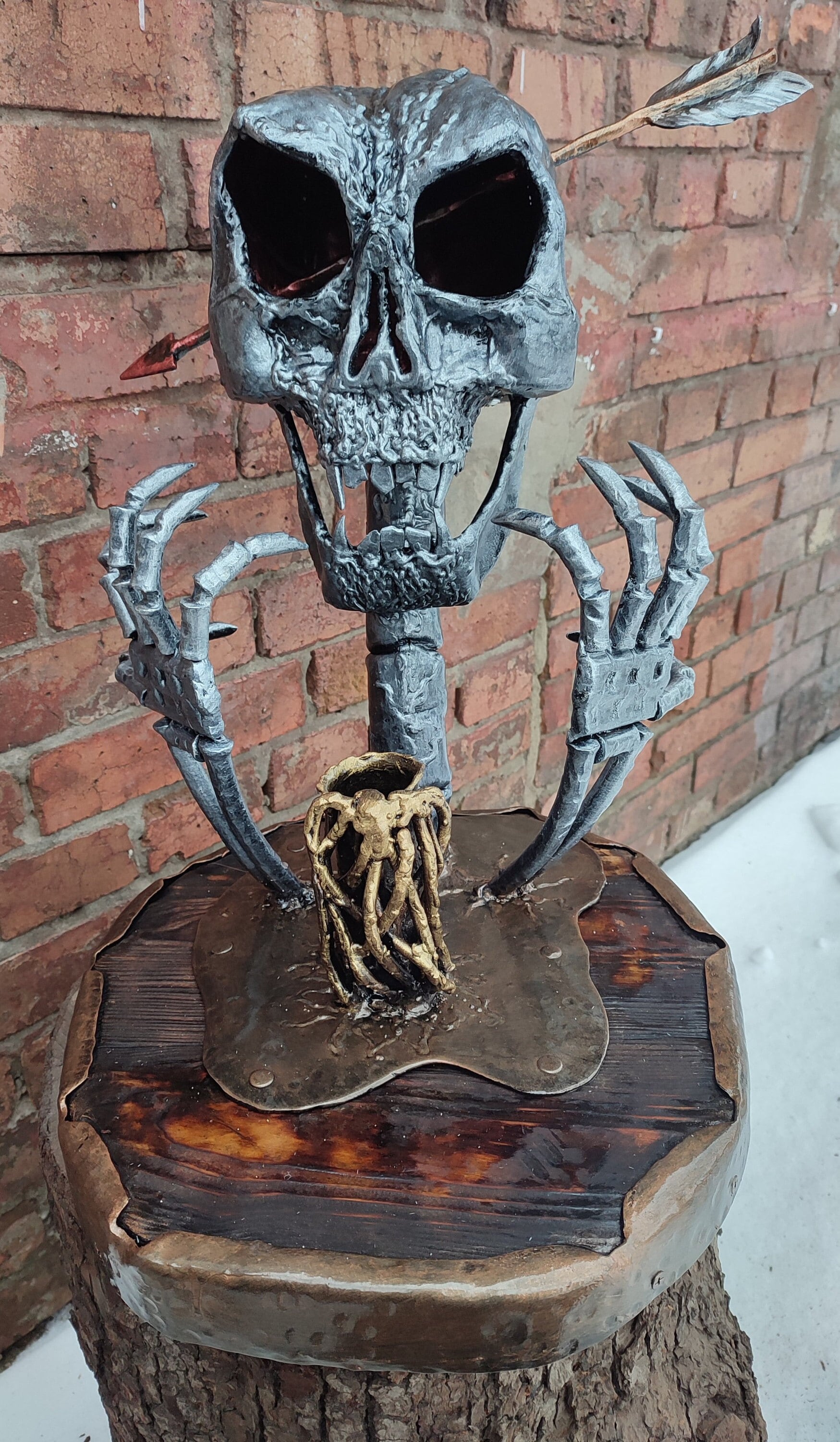 Lamp. Sconce. Scull. Candle. Home Decor. Timmatic Party. Halloween ...