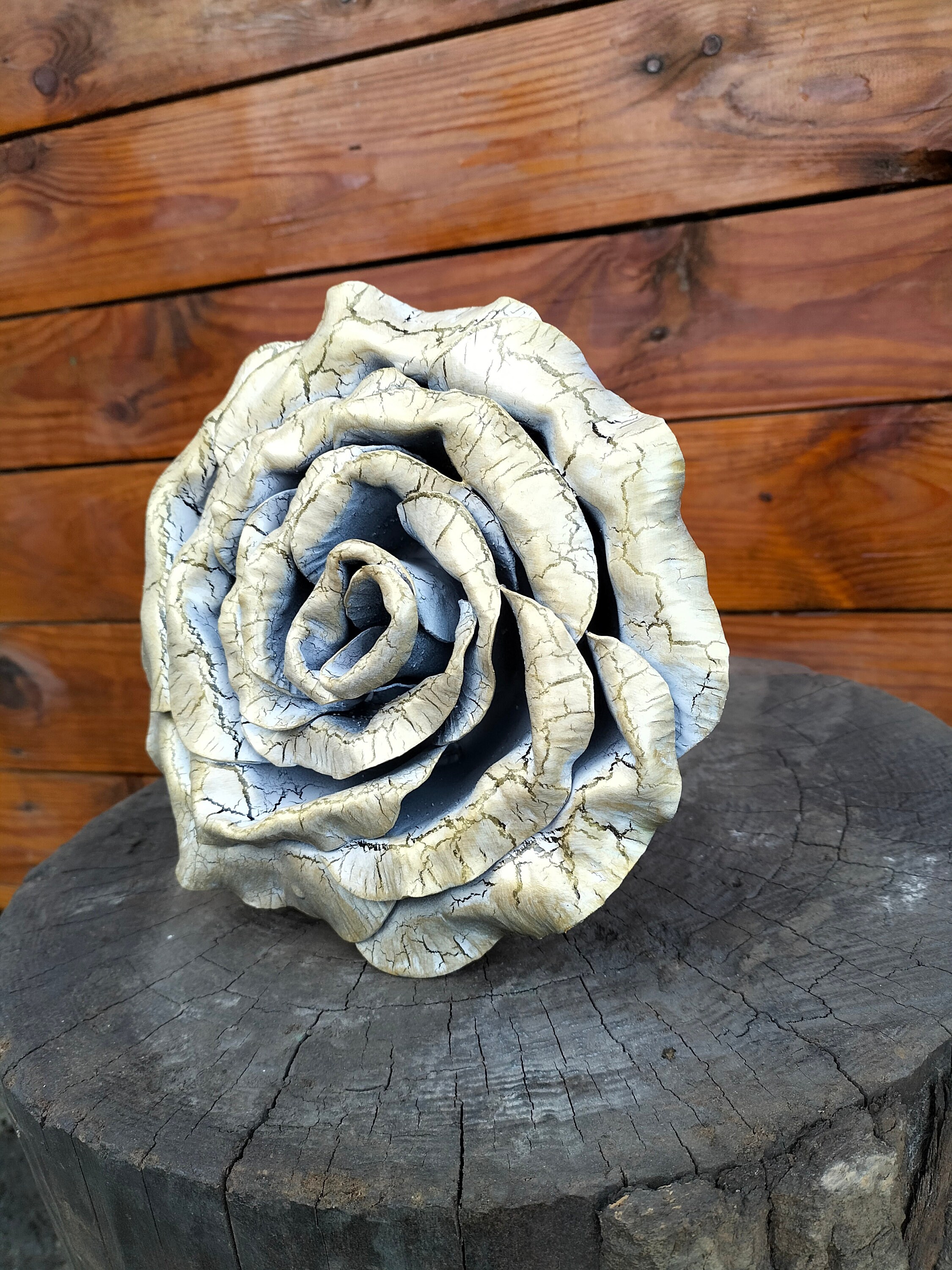 Steel Flower , Forged Rose, Steel Flower, Metallic Rose, Anniversary ...