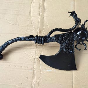 Project .cosplay Reaper's Axe. Snake Axe. Steel Skull. Halloween. A ...
