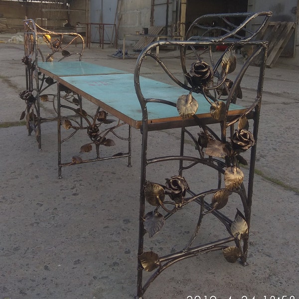 Bench With Back - Etsy