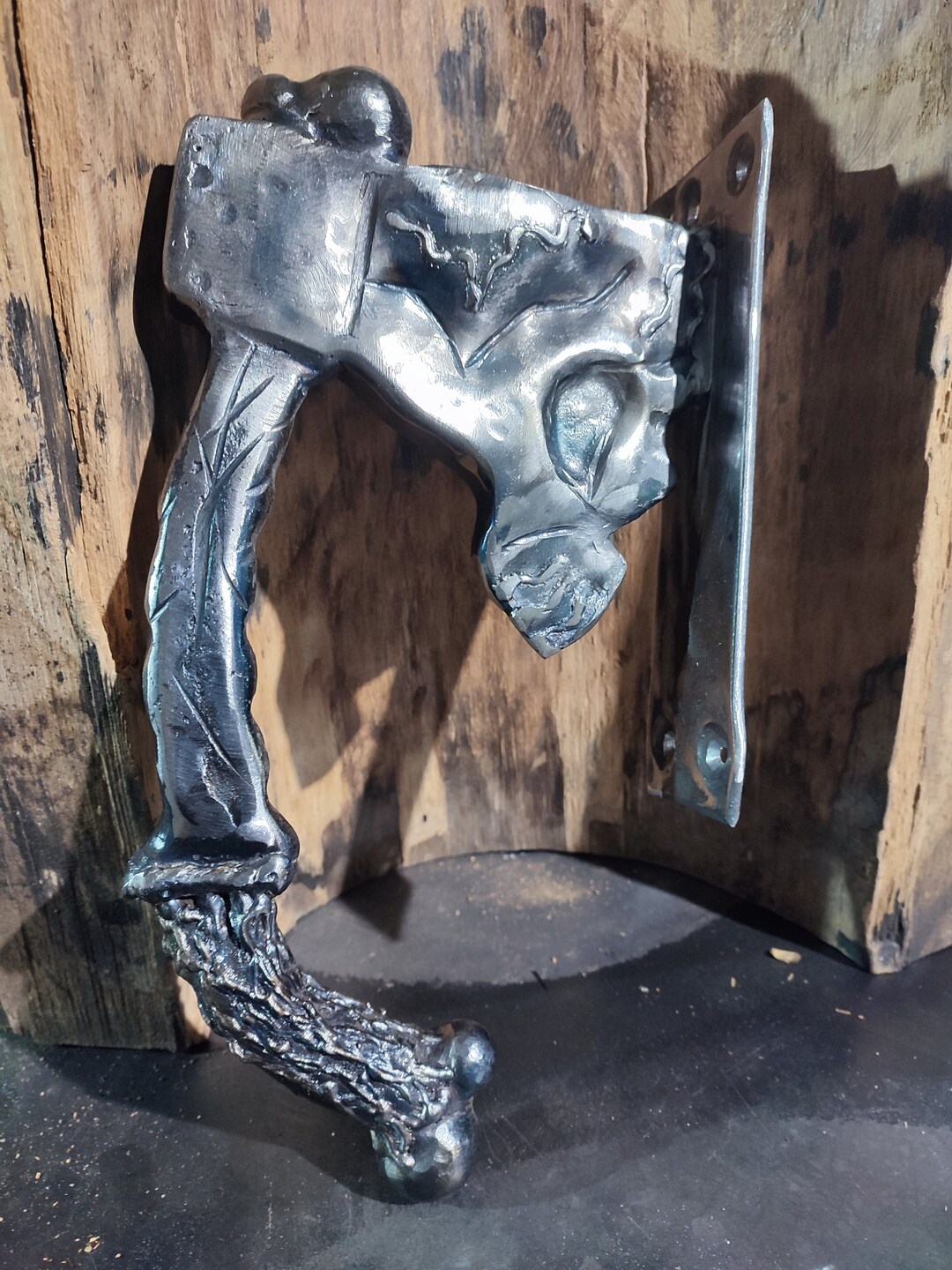 Door Pull. Door Handles. Viking Axe. Skull Axe. Scull. Forged Handle ...