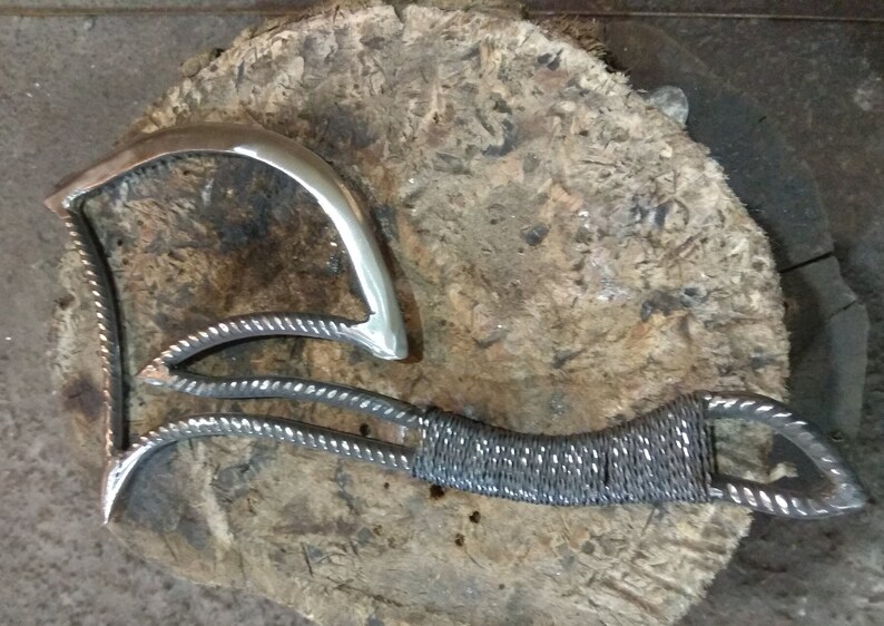 Rebar Axe. Decorative. Metal Axe. Forged. A Gift for Him. Anniversary ...
