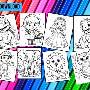 150 Easy Coloring Pages for Kids, Toddlers, Preschoolers Toddlers ...