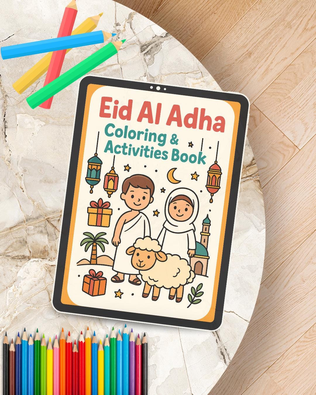 Eid Al-adha Coloring and Activity Book– 40 Pages Printable Eid Crafts ...