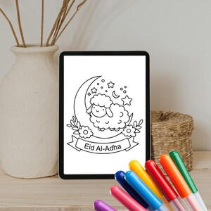 Eid Al-adha Coloring and Activity Book– 40 Pages Printable Eid Crafts ...