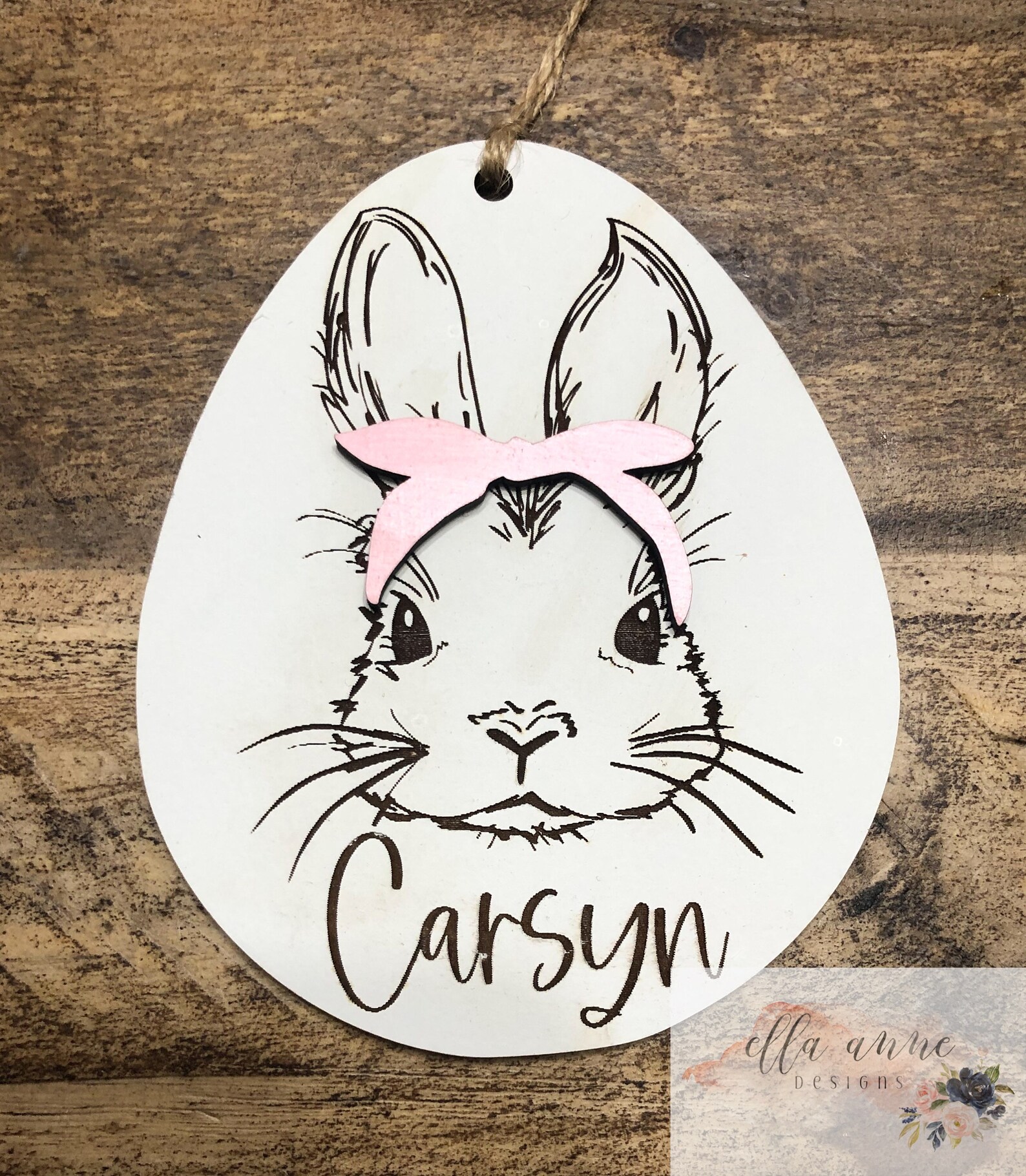 Bunny Name Tags Easter Bunny Easter Plate Tags Easter - Etsy