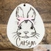 Bunny Name Tags, Easter Bunny, Easter Plate Tags, Easter Basket Tags ...