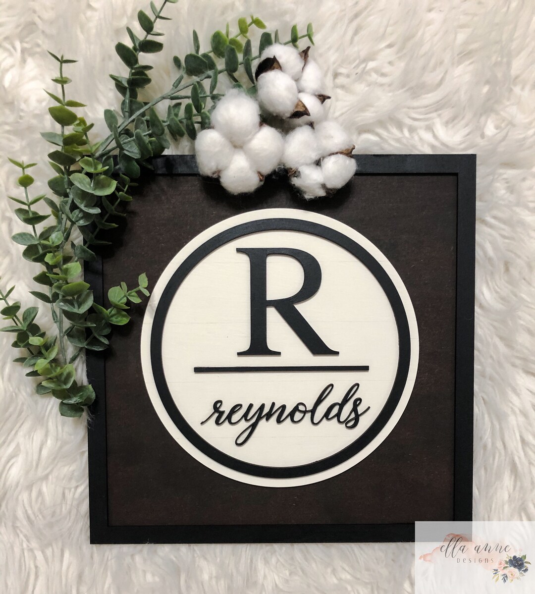 Framed Name Sign - Etsy