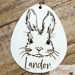 Bunny Name Tags, Easter Bunny, Easter Plate Tags, Easter Basket Tags ...