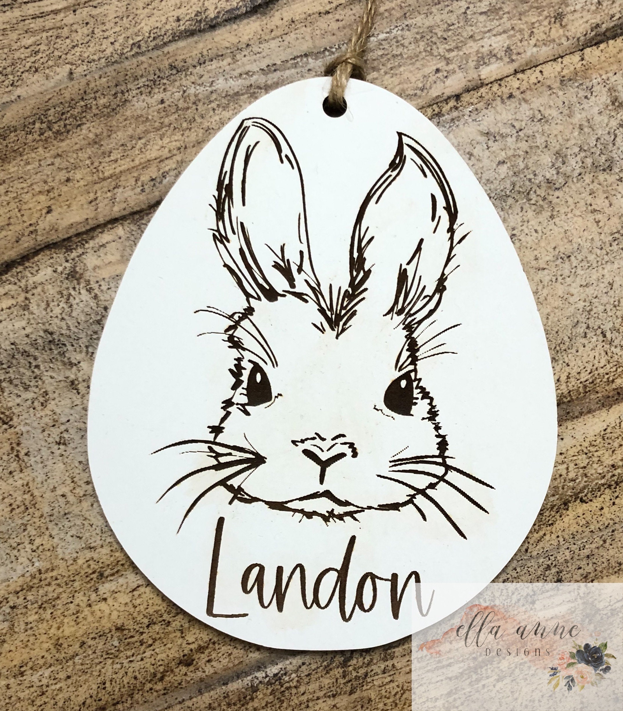 Bunny Name Tags, Easter Bunny, Easter Plate Tags, Easter Basket Tags ...