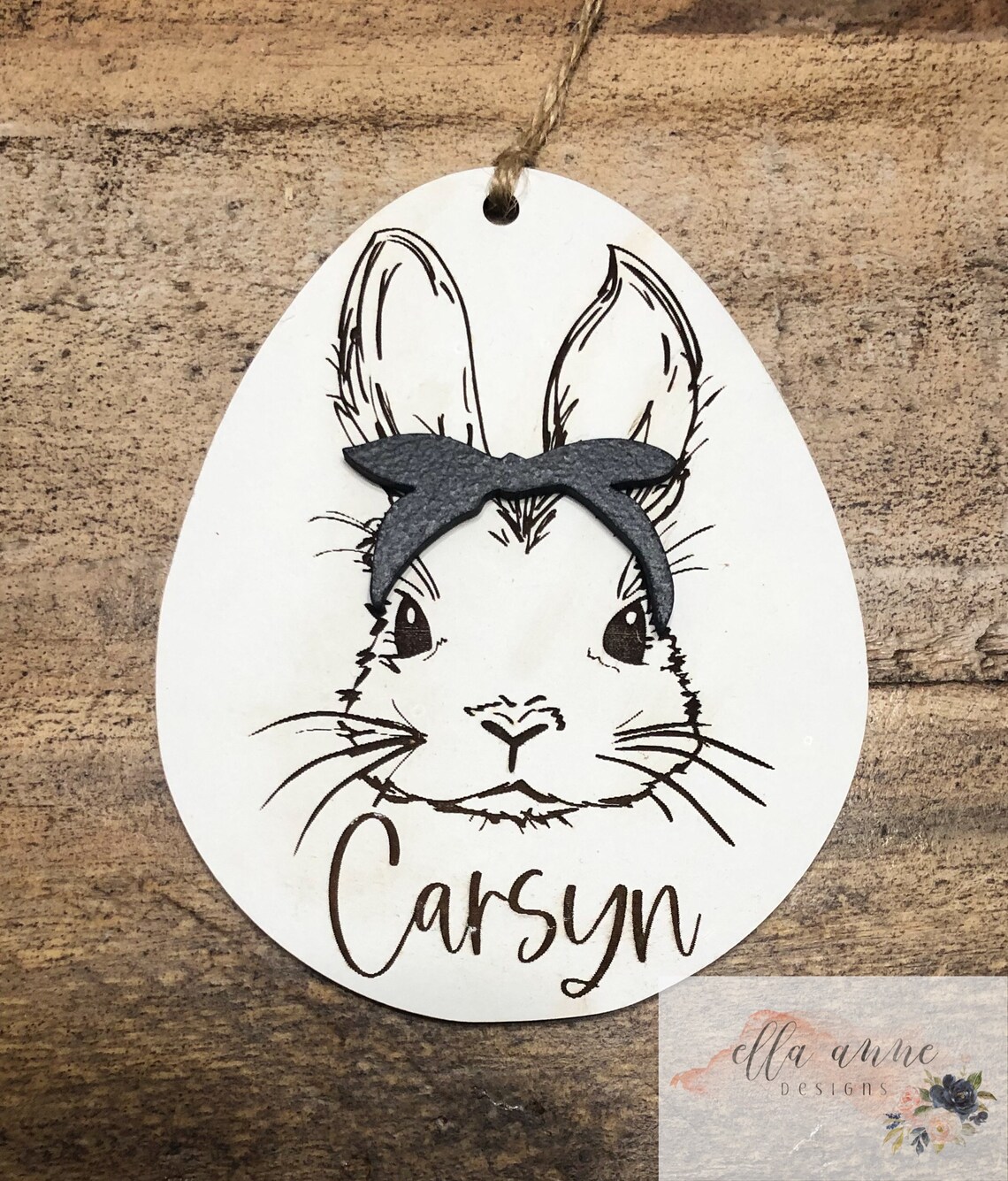 Bunny Name Tags, Easter Bunny, Easter Plate Tags, Easter Basket Tags ...