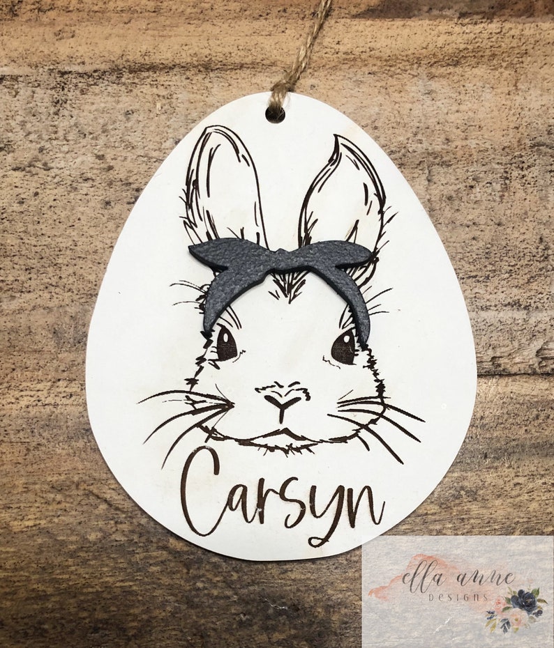 Bunny Name Tags, Easter Bunny, Easter Plate Tags, Easter Basket Tags ...