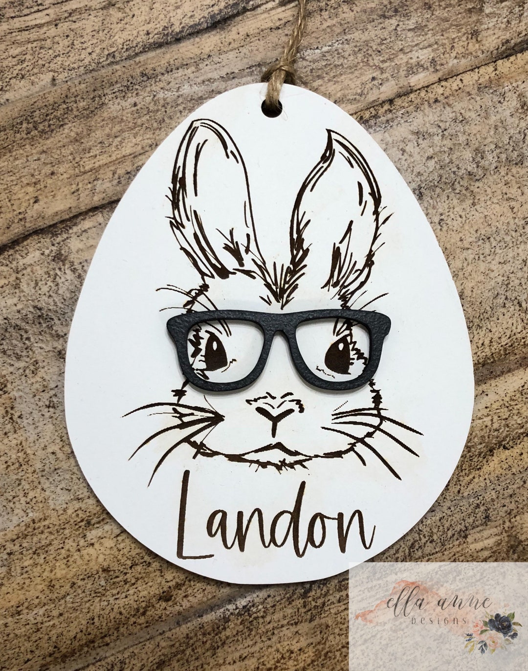 Bunny Name Tags, Easter Bunny, Easter Plate Tags, Easter Basket Tags ...