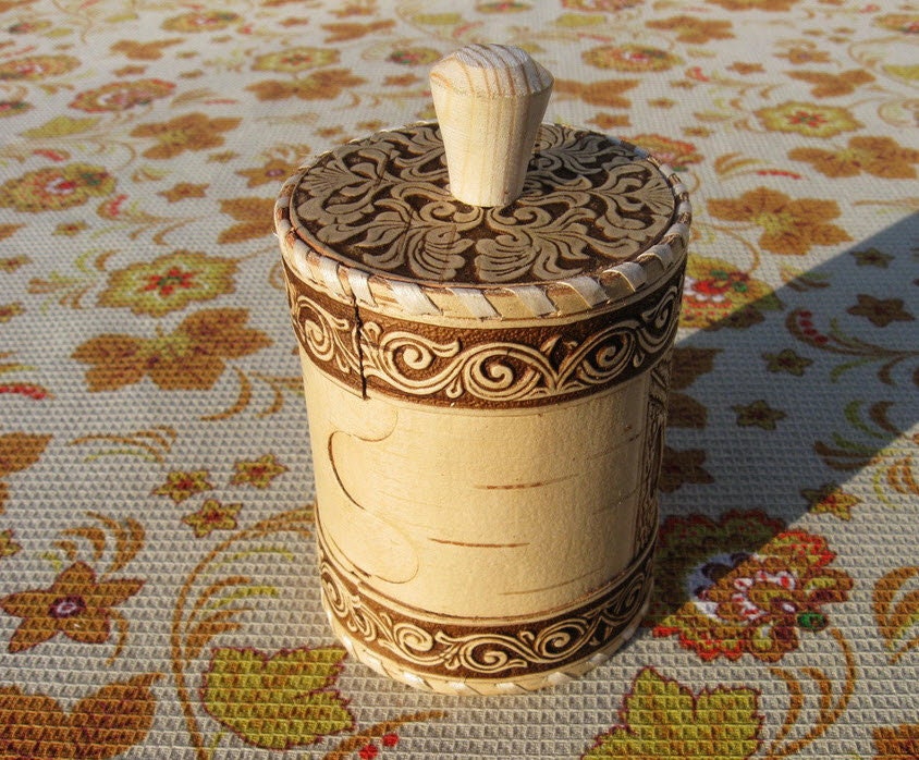 Handmade Birch Bark container | Etsy