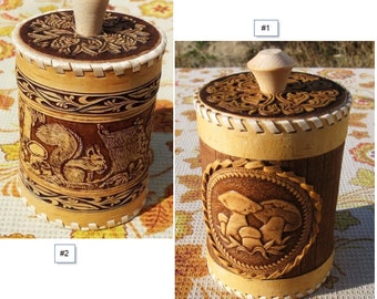 Birch Bark Container | Etsy