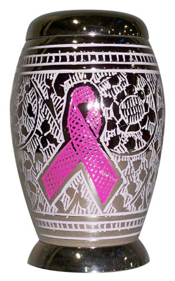 Pink Ribbon Token Urn | Etsy
